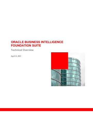 Oracle Business Intelligence Foundation Suite Technical Overview | Manualzz