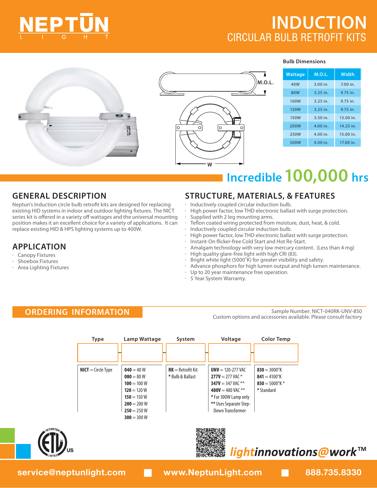 Neptun Induction Lighting | Shelly Lighting