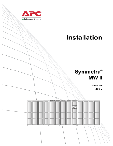 Symmetra MW II 1400 kW Installation Guide | Manualzz