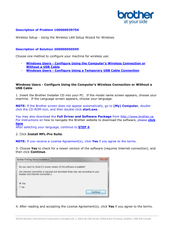 Brother Printer Wireless Setup Manual | Manualzz