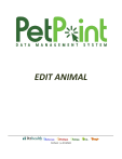 PetPoint Animal Management System Edit Animal User Manual | Manualzz