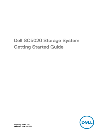 Dell SC5020 Getting Started Manual | Manualzz