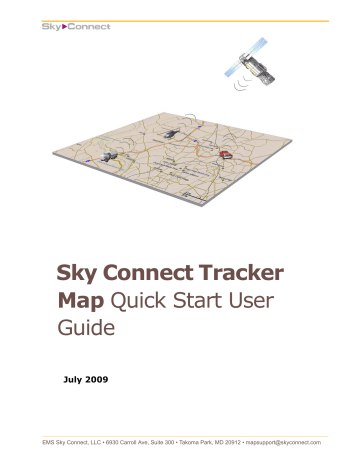 Sky Connect Tracker Map Quick Start User Guide | Manualzz