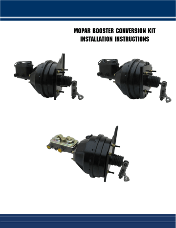 Mopar Brake Booster Conversion Kit Installation Instructions | Manualzz