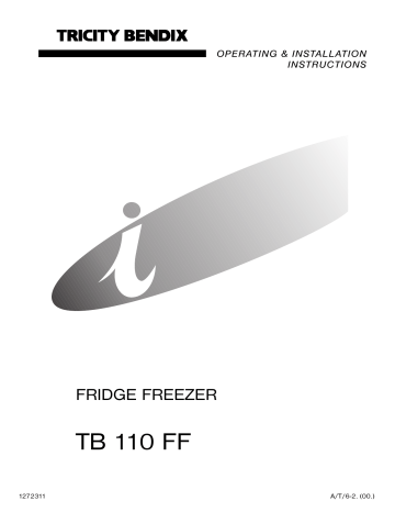 Tricity Bendix TB110FF Installation instructions | Manualzz