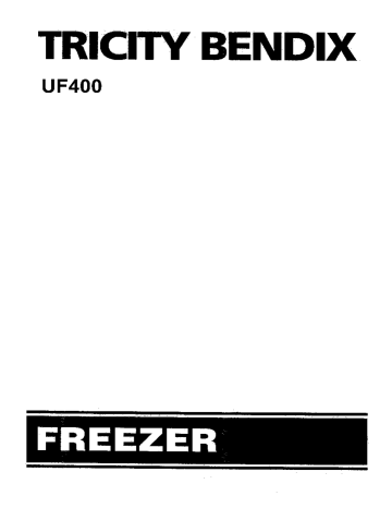 Tricity Bendix UF400A Instruction book | Manualzz