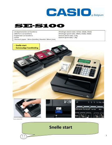 Casio SE-S100 Handleiding | Manualzz