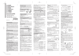 Casio fx-82MS - Manual de usuario, Manual, El manual del propietario