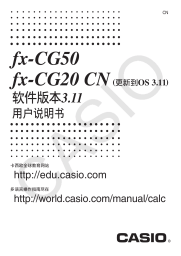 Casio fx-CG50 - User manual, User's Guide, Instructions