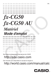 Casio fx-CG50 - User manual, User's Guide, Instructions