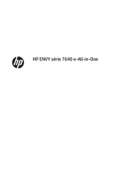 HP ENVY 7645 e-All-in-One Printer - User manual, User Guide, Reference ...