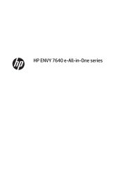 HP ENVY 7645 e-All-in-One Printer - User manual, User Guide, Reference ...