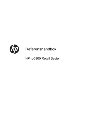 HP rp5800 Base Model Retail System Reference manual | Manualzz