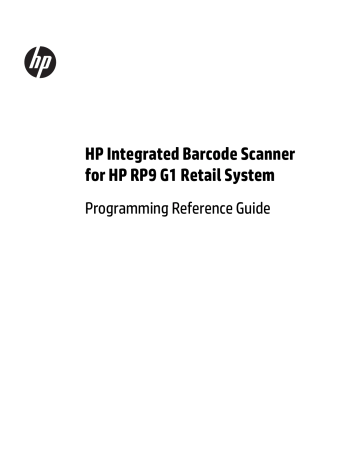 HP Retail Integrated Barcode Scanner Reference guide | Manualzz