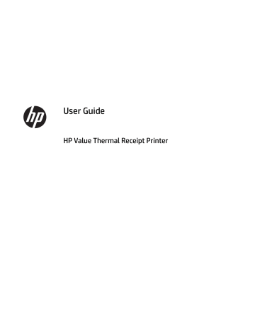HP Value Thermal Receipt Printer User Guide | Manualzz