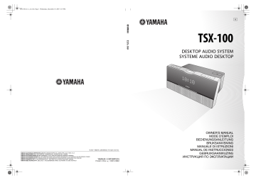 Yamaha TSX-100 OWNER'S MANUAL | Manualzz