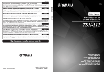 Yamaha TSX-112 Owner’s Manual | Manualzz