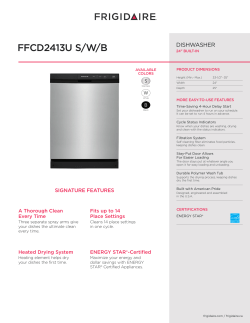 Frigidaire FFCD2413US - Installation instructions, Operating ...
