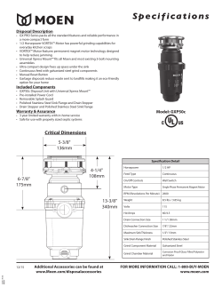 Moen GXP50C - Manual, Owner's manual, Product information, Specification, User manual ...
