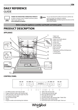 Whirlpool WFC 3B19 UK - instruction manual, Product Datasheet, Safety guide
