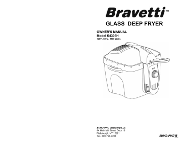 Bravetti EURO-PRO K4305H Owner's Manual | Manualzz
