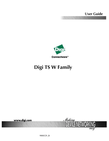 Digi TS W RealPort Wireless, Digi One TS Wireless, PortServer TS 2 MEI ...