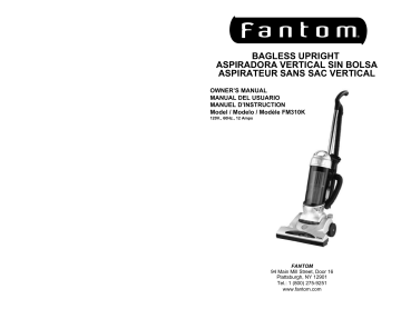 Fantom Vacuum Vacuum Cleaner FM310K User manual | Manualzz