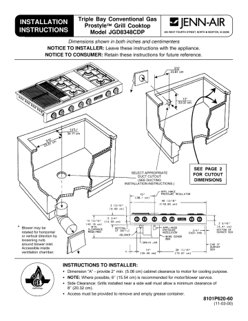 Jenn-Air Ventilation Hood JGD8348CDP User manual | Manualzz