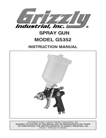 Grizzly Paint Sprayer G5352 Instruction manual | Manualzz