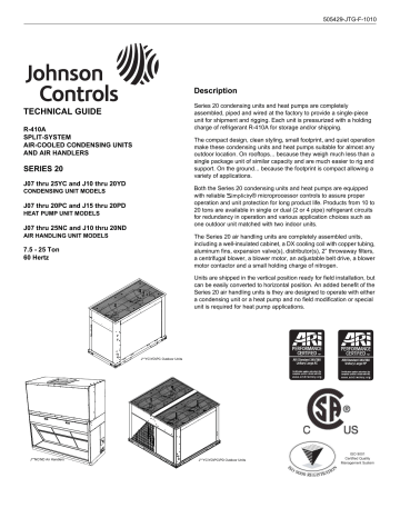 Johnson Controls Heat Pump R-410A User manual | Manualzz