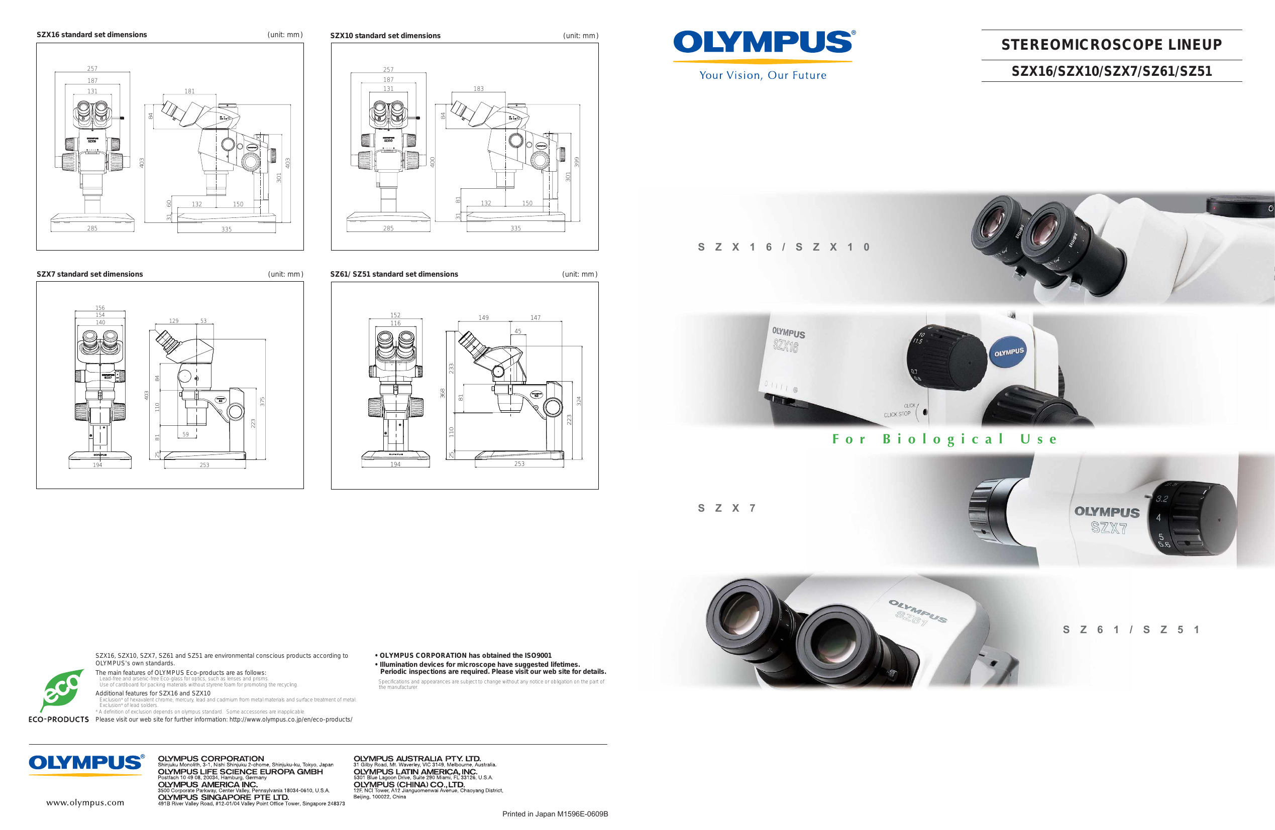 Olympus Microscope & Magnifier SZ61 User manual | Manualzz