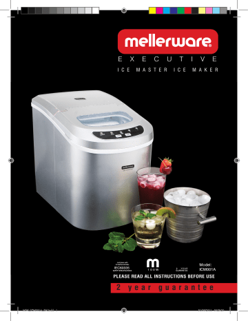 Mellerware Ice Maker ICM001A User manual | Manualzz