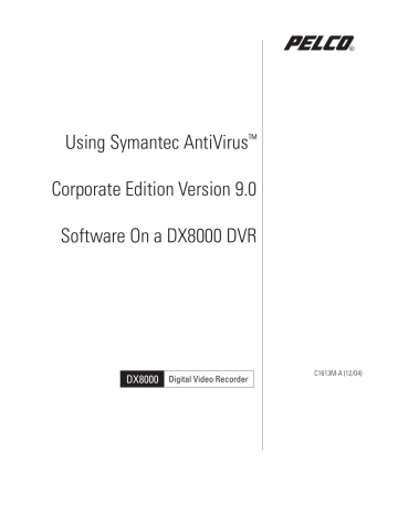 Digital Video Recorder DX8000 User Manual | Manualzz
