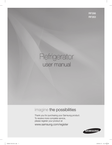 Samsung Refrigerator DA68-01812H User manual | Manualzz