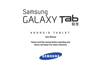 Samsung Tablet GT-P7310 User manual | Manualzz