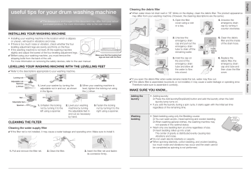 Samsung Washer Drum Washing Machine User manual | Manualzz