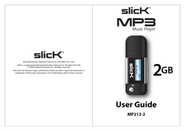 Slick MP3 Player MP212-2 User manual | Manualzz