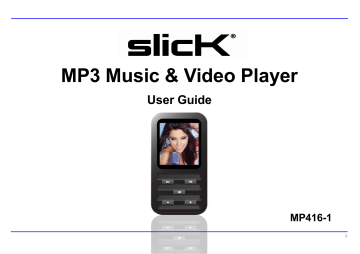 Slick MP3 Player MP416-1 User manual | Manualzz