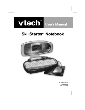 VTech Games SkillStarter Notebook User manual | Manualzz