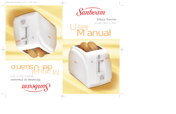Sunbeam Toaster 3822 User manual | Manualzz