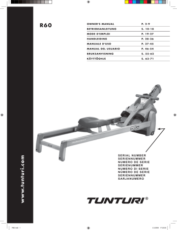 Tunturi Home Gym R60 User manual | Manualzz