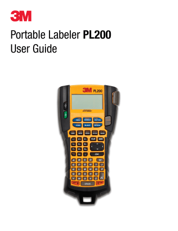 3M Label Maker PL200 User User manual | Manualzz
