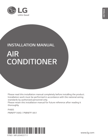 LG PMNFP14A1 Installation guide | Manualzz