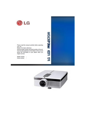 LG LP-XG2 User guide | Manualzz