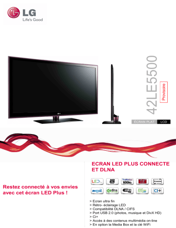 LG 42LE5500 Spécification | Manualzz