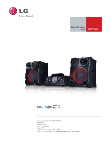LG CM9730 Spécification | Manualzz