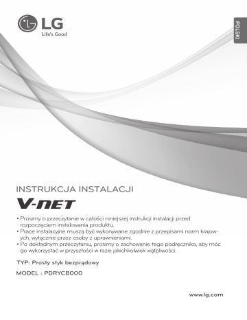 LG PDRYCB000 Instrukcja obsługi | Manualzz