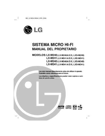 LG LX-M340A Manual de usuario | Manualzz