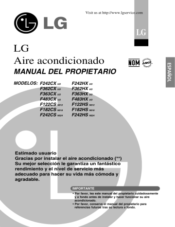 LG F362HX Manual de usuario | Manualzz