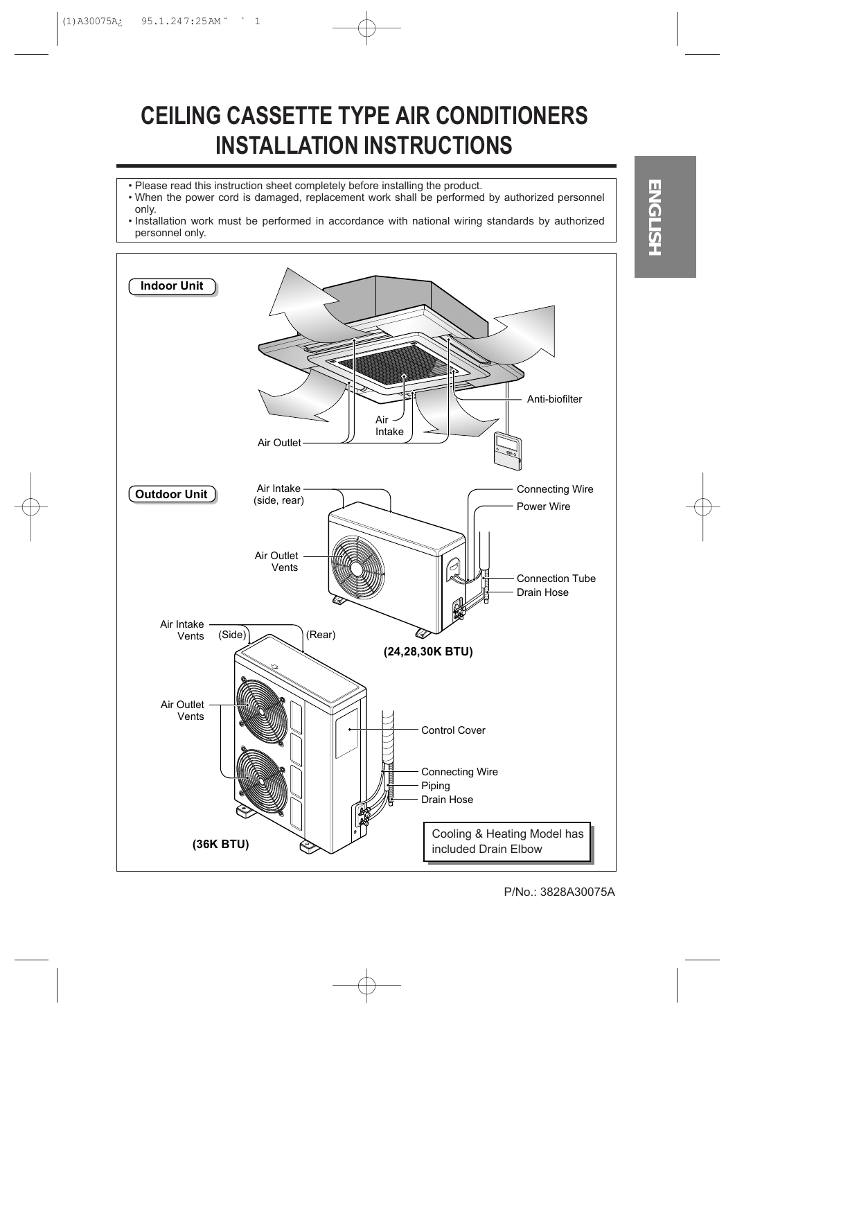 Lg Ceiling Cassette Air Conditioner Installation Manual | Shelly Lighting